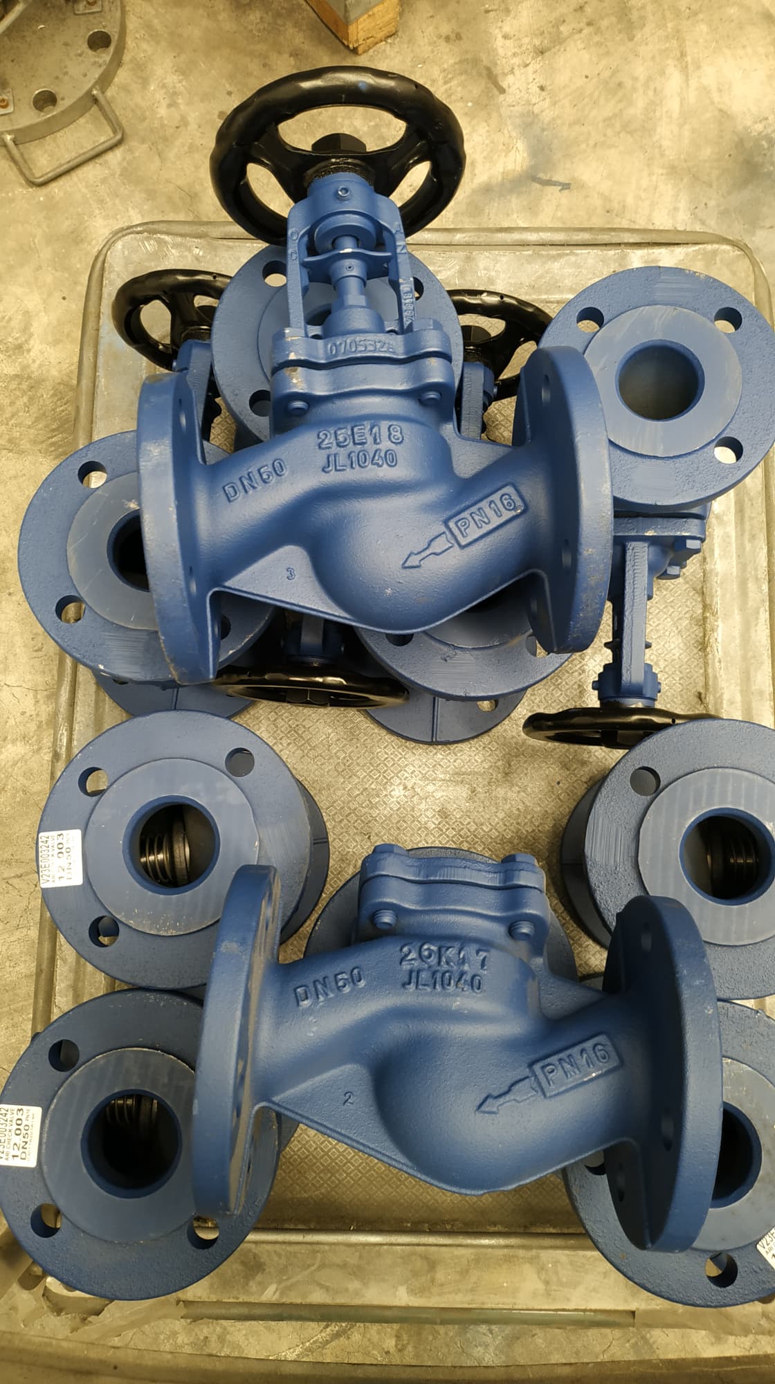ARI BELLOW SEALED GLOBE VALVE, SWING CHECK VALVE PN16 CAST IRON RF 1 ...