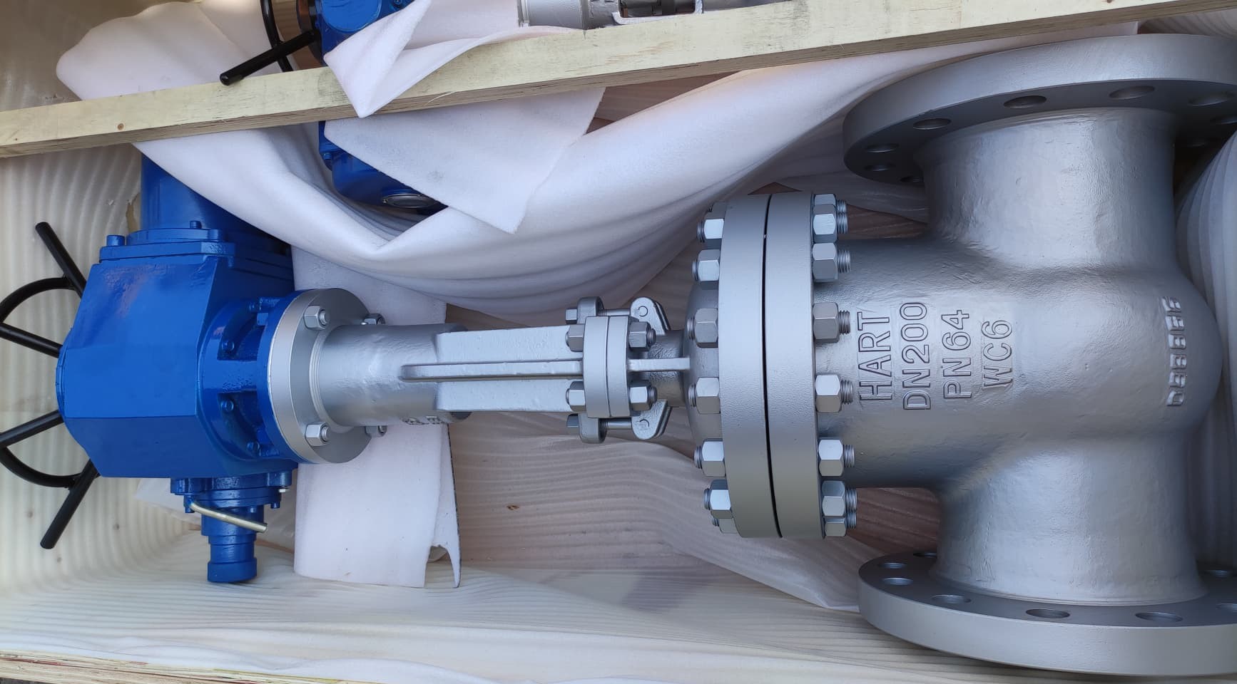 HART GATE VALVE PN64 WC6 T5 RF WITH ELECTRIC ACTUATOR ON-OFF TYPE วาล์ว ...